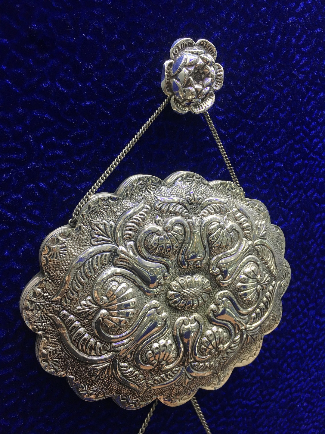 Turkish Silver Wall Mirror With Repousse Design 900 - Etsy