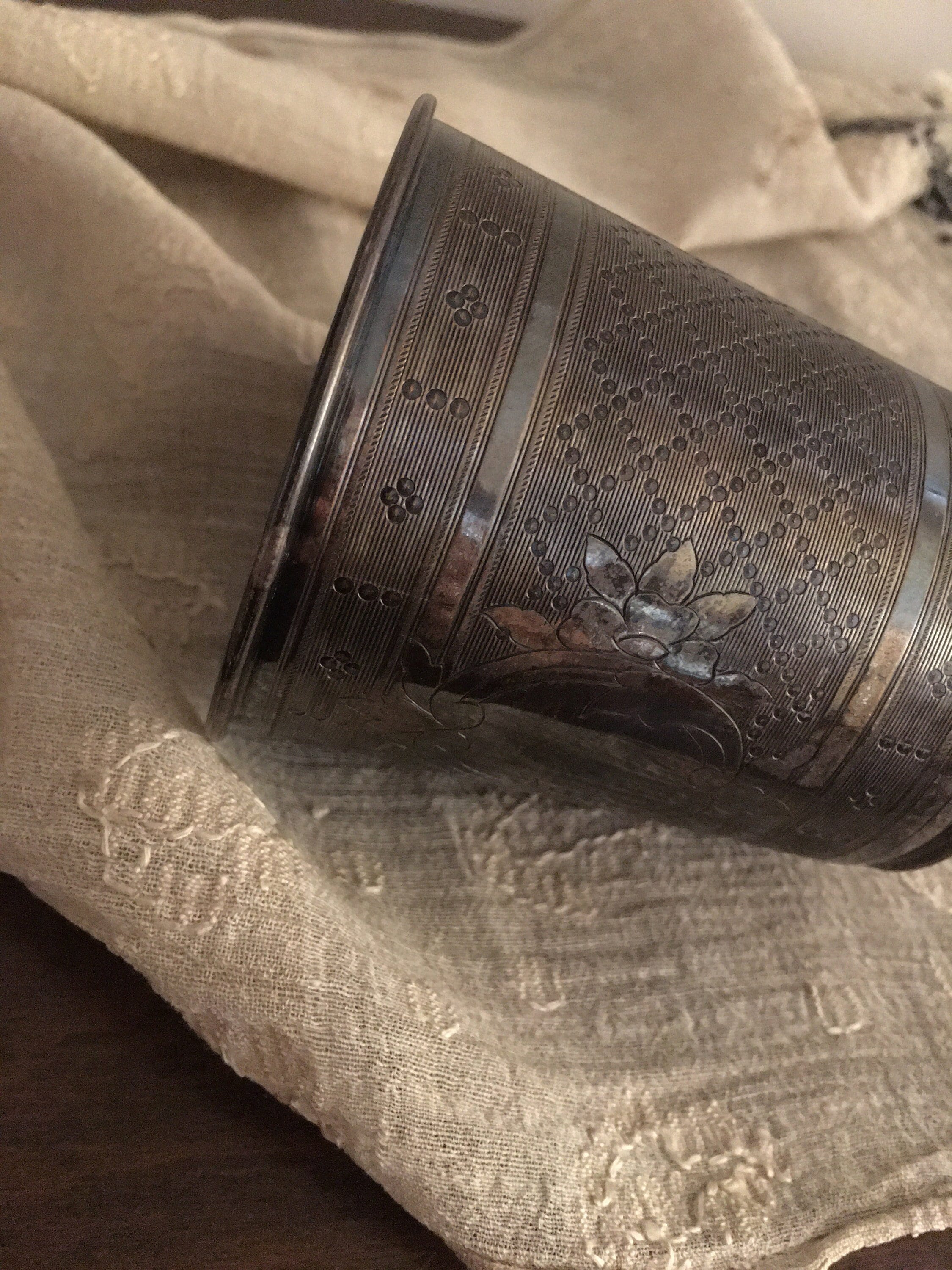 Rare Ottoman Period Turkish Silver Glass With Tughra Mark for ...