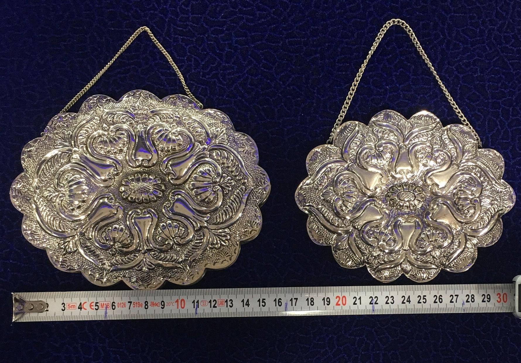 Turkish Silver Wall Mirror With Repousse Design 900 - Etsy