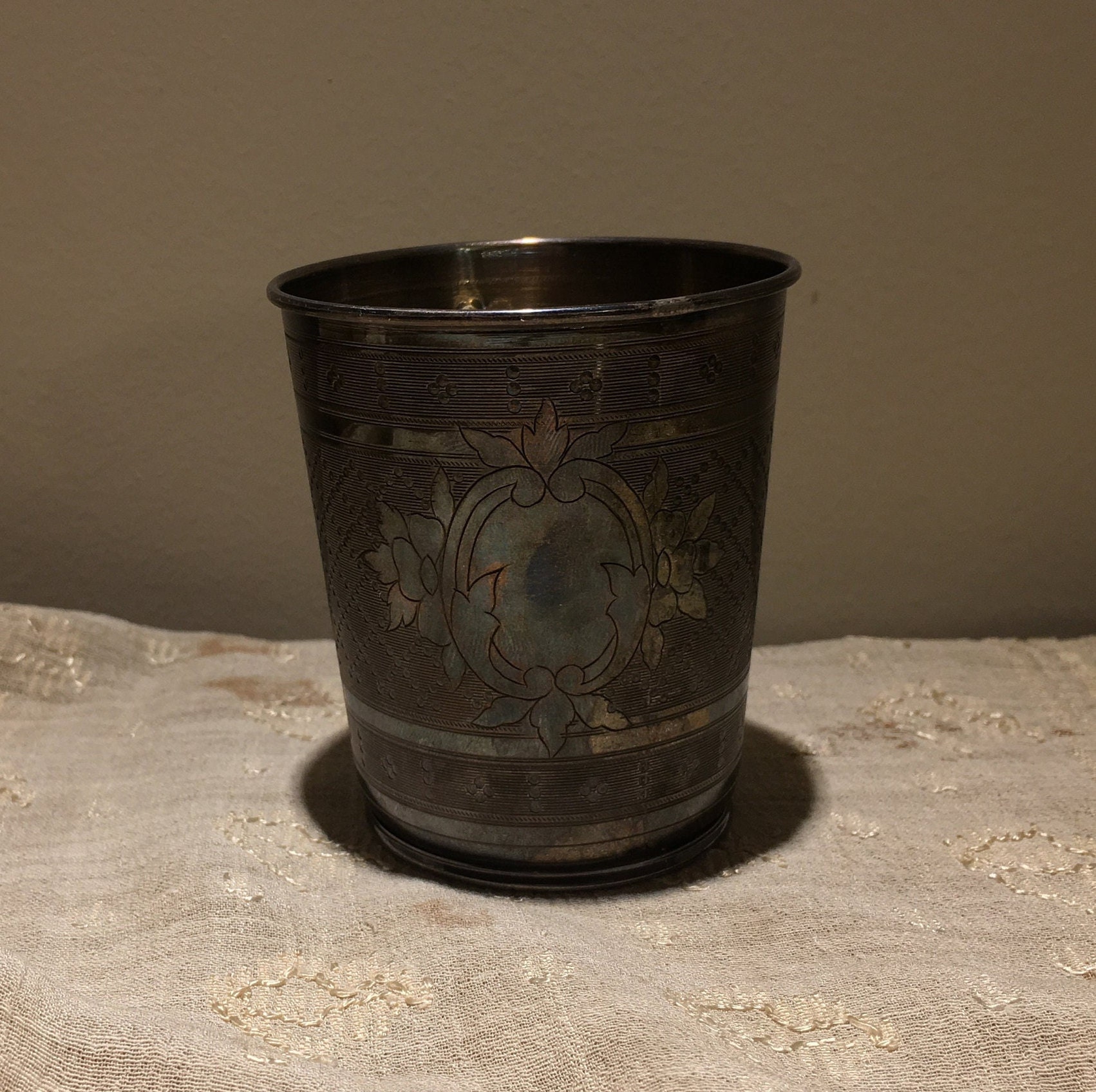 Rare Ottoman Period Turkish Silver Glass With Tughra Mark for ...