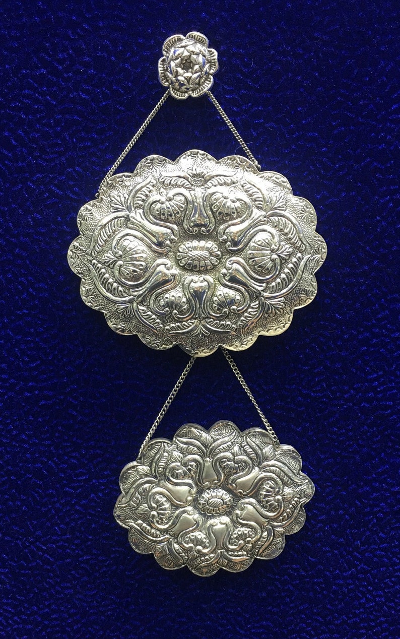 Turkish Silver Wall Mirror With Repousse Design 900 - Etsy