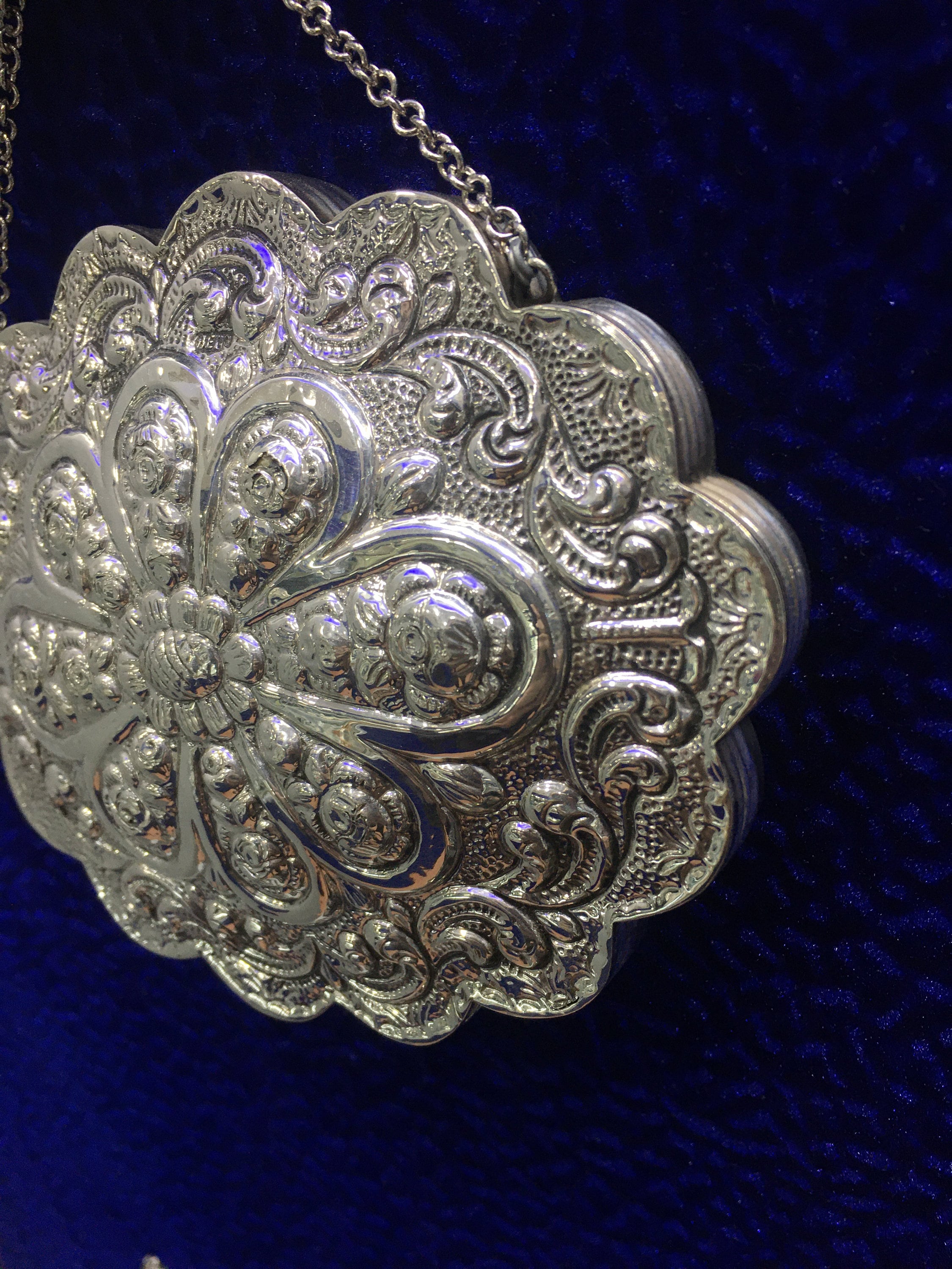 Turkish Silver Wall Mirror With Repousse Design 900 - Etsy