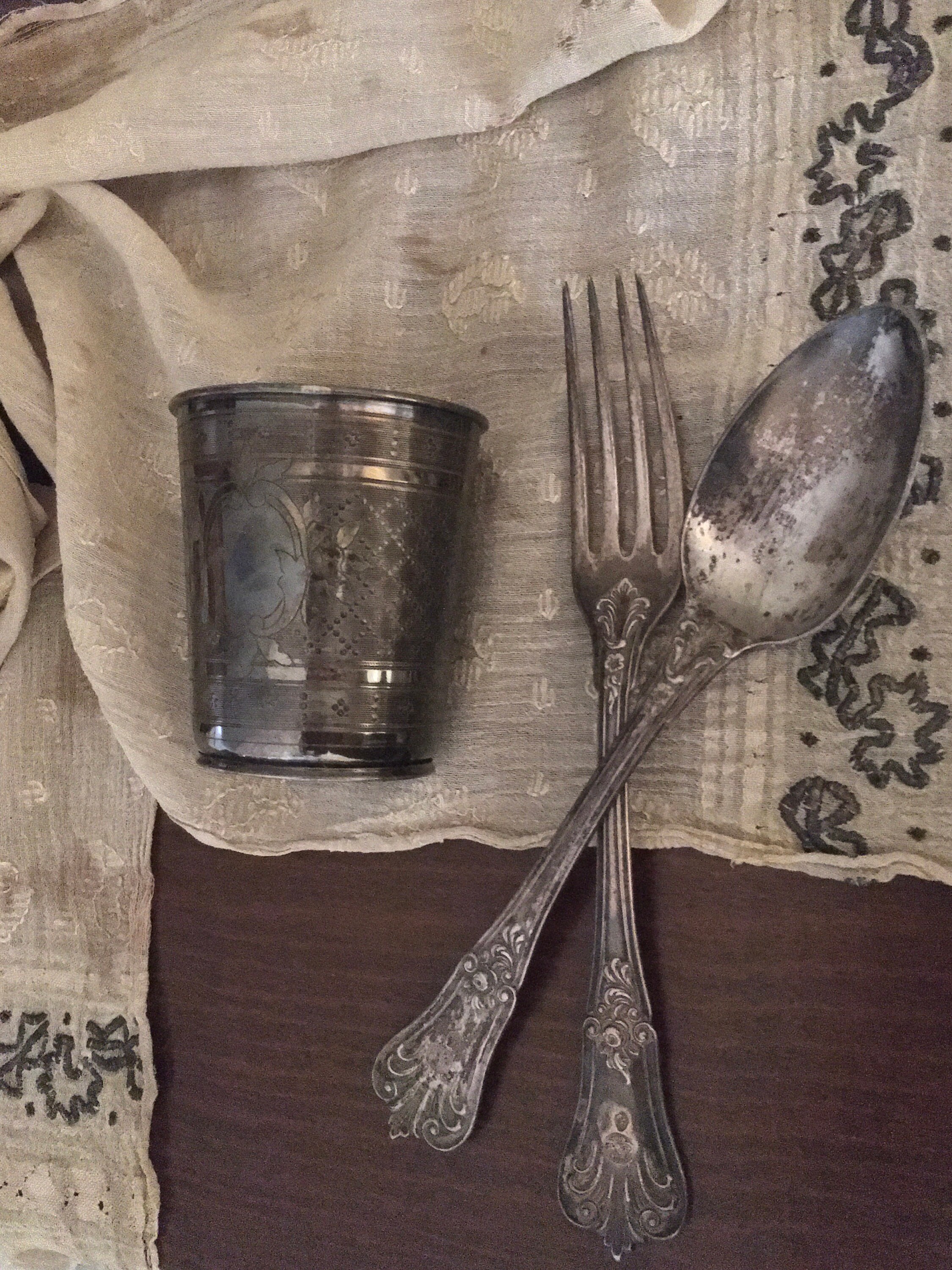 Rare Ottoman Period Turkish Silver Glass With Tughra Mark for ...