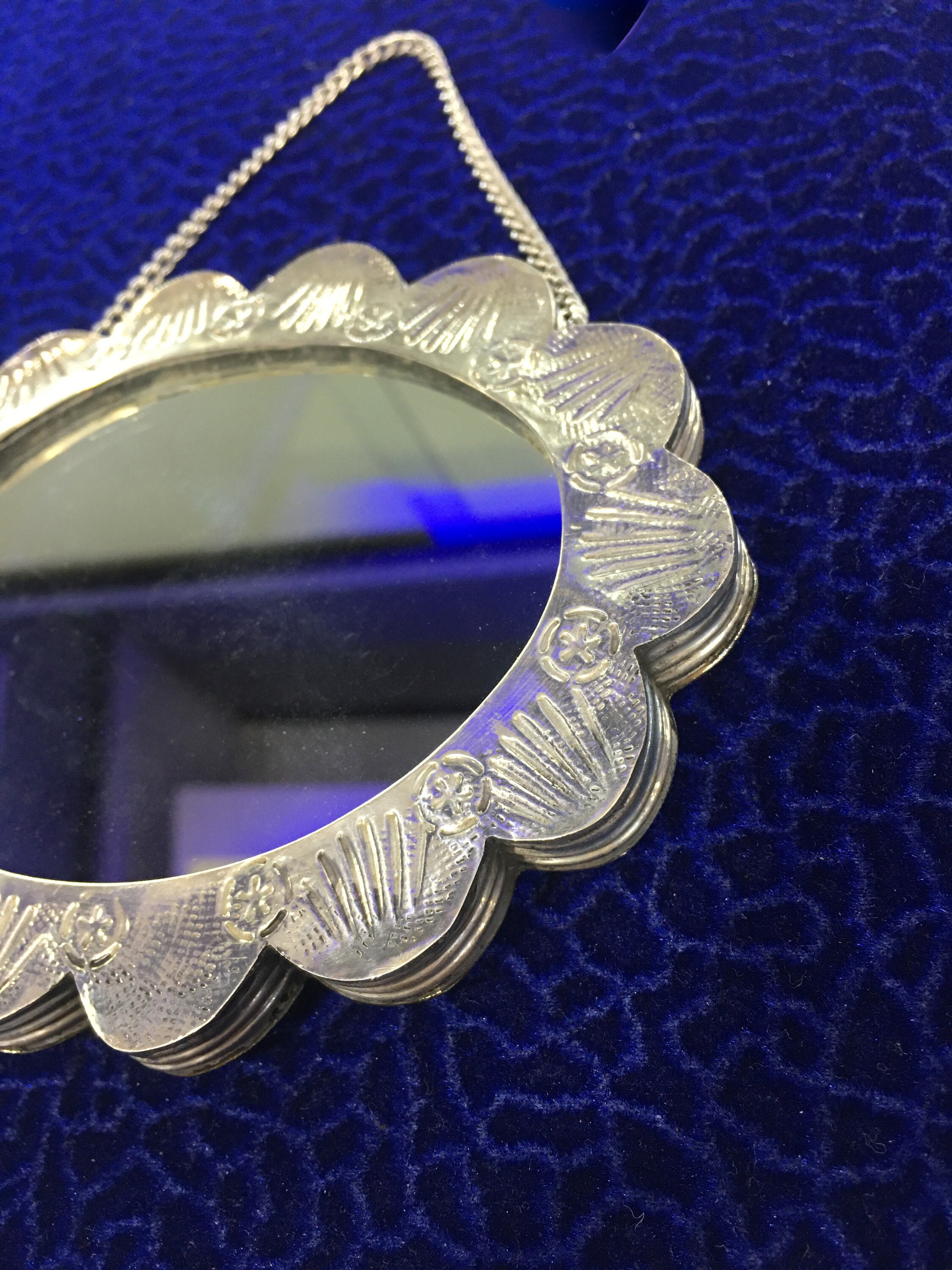 Turkish Silver Wall Mirror With Repousse Design 900 - Etsy