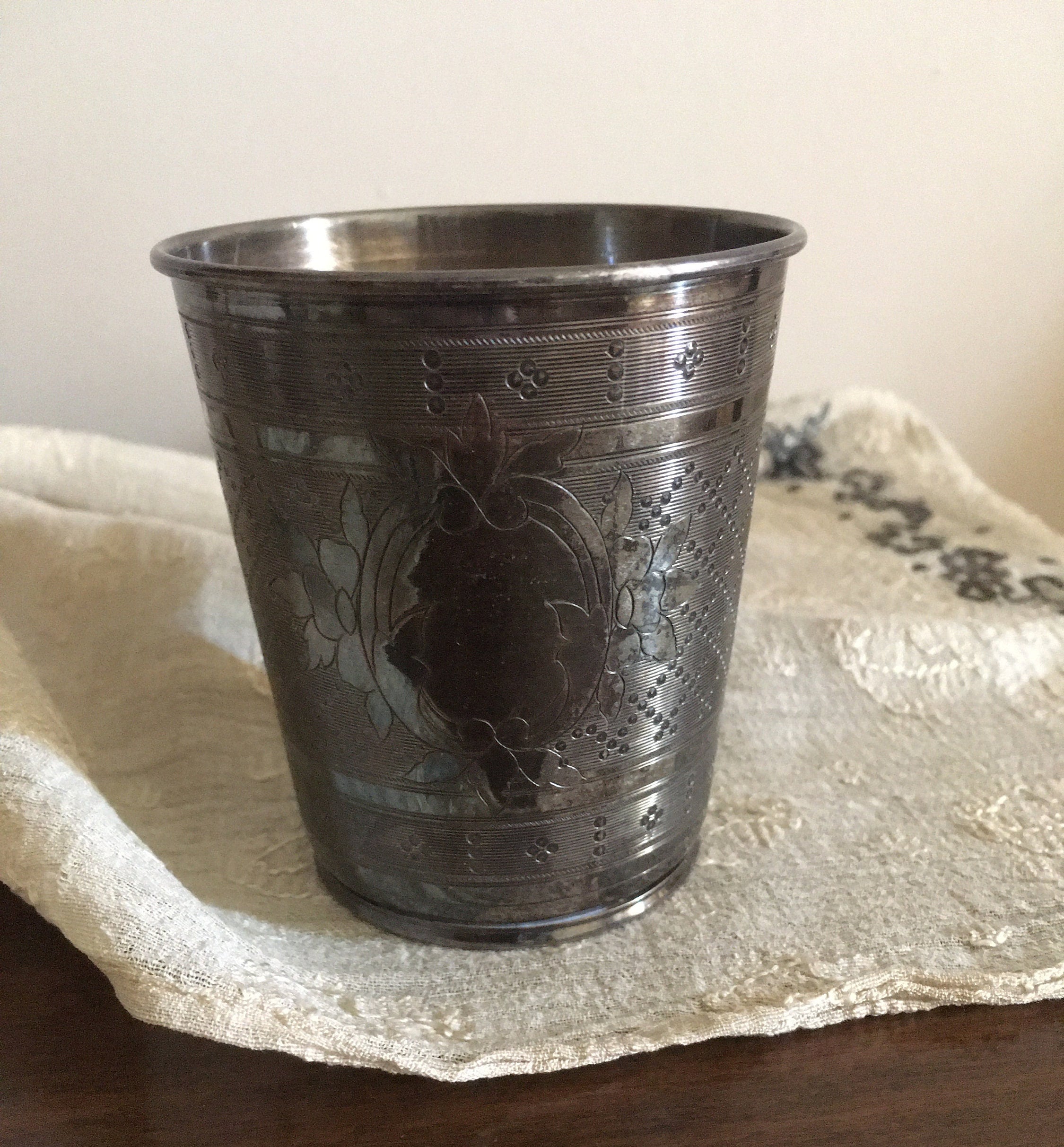 Rare Ottoman Period Turkish Silver Glass With Tughra Mark for ...