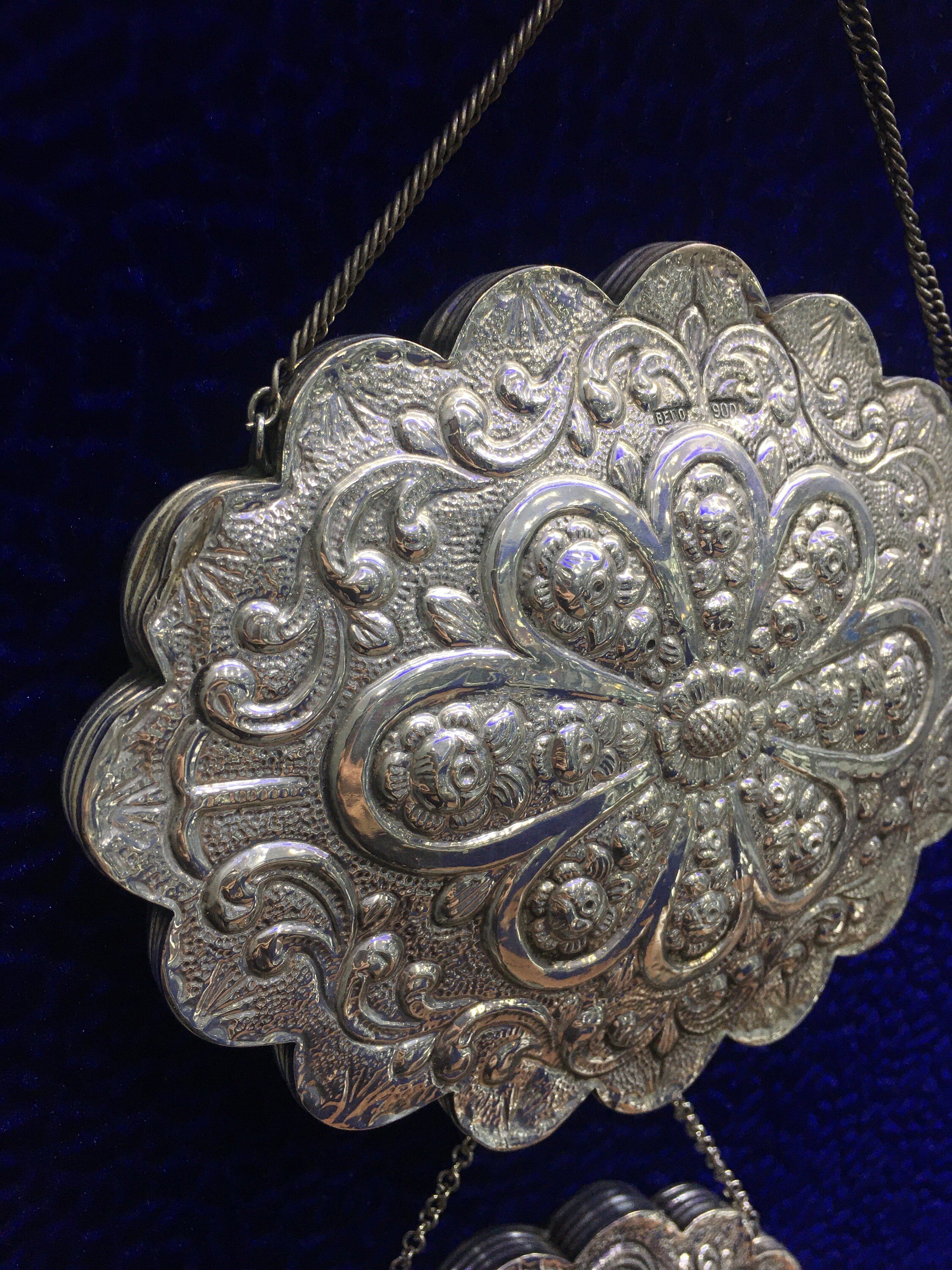 Turkish Silver Wall Mirror With Repousse Design 900 - Etsy