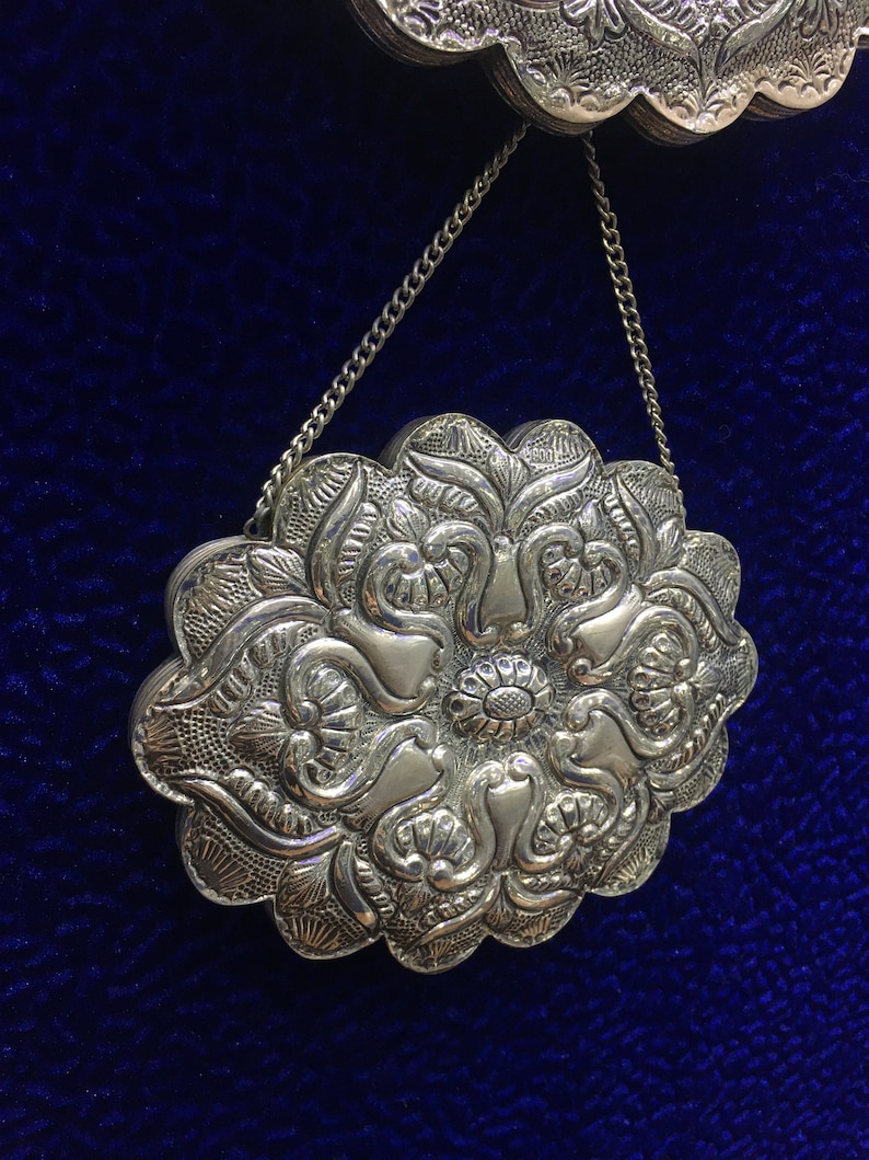 Turkish Silver Wall Mirror With Repousse Design 900 - Etsy