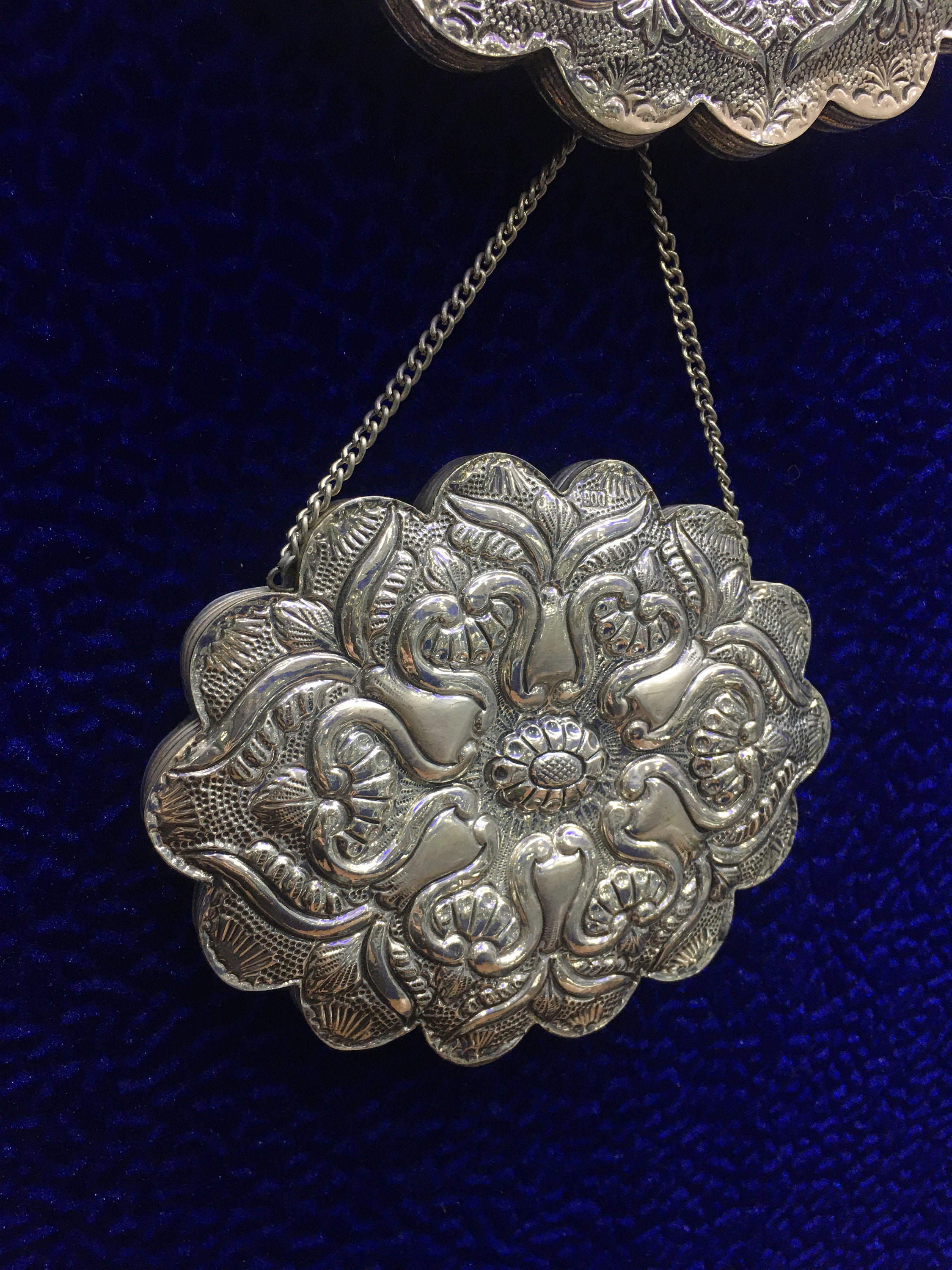 Turkish Silver Wall Mirror With Repousse Design 900 - Etsy