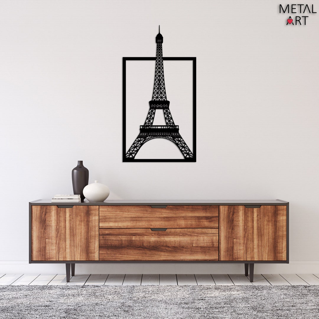 Paris Eiffel Tower Wall Decor, Paris Metal Art, Eiffel Wall Art, Metal ...