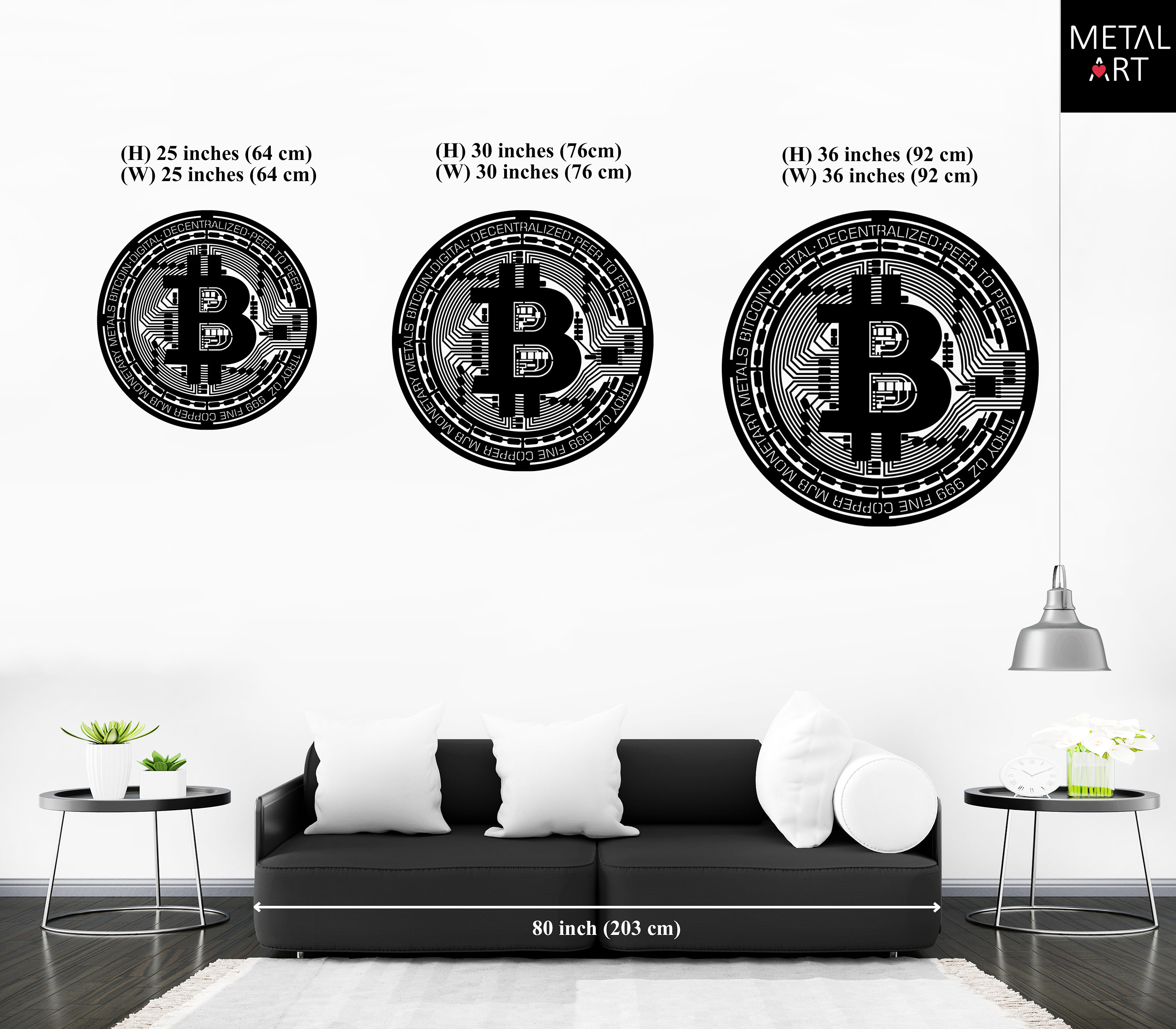 Bitcoin Symbol Metal Wall Art Cryptocurrency Metal Wall Art - Etsy