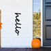 Metal Hello Sign Vertical Hello Modern Welcome Sign Metal - Etsy