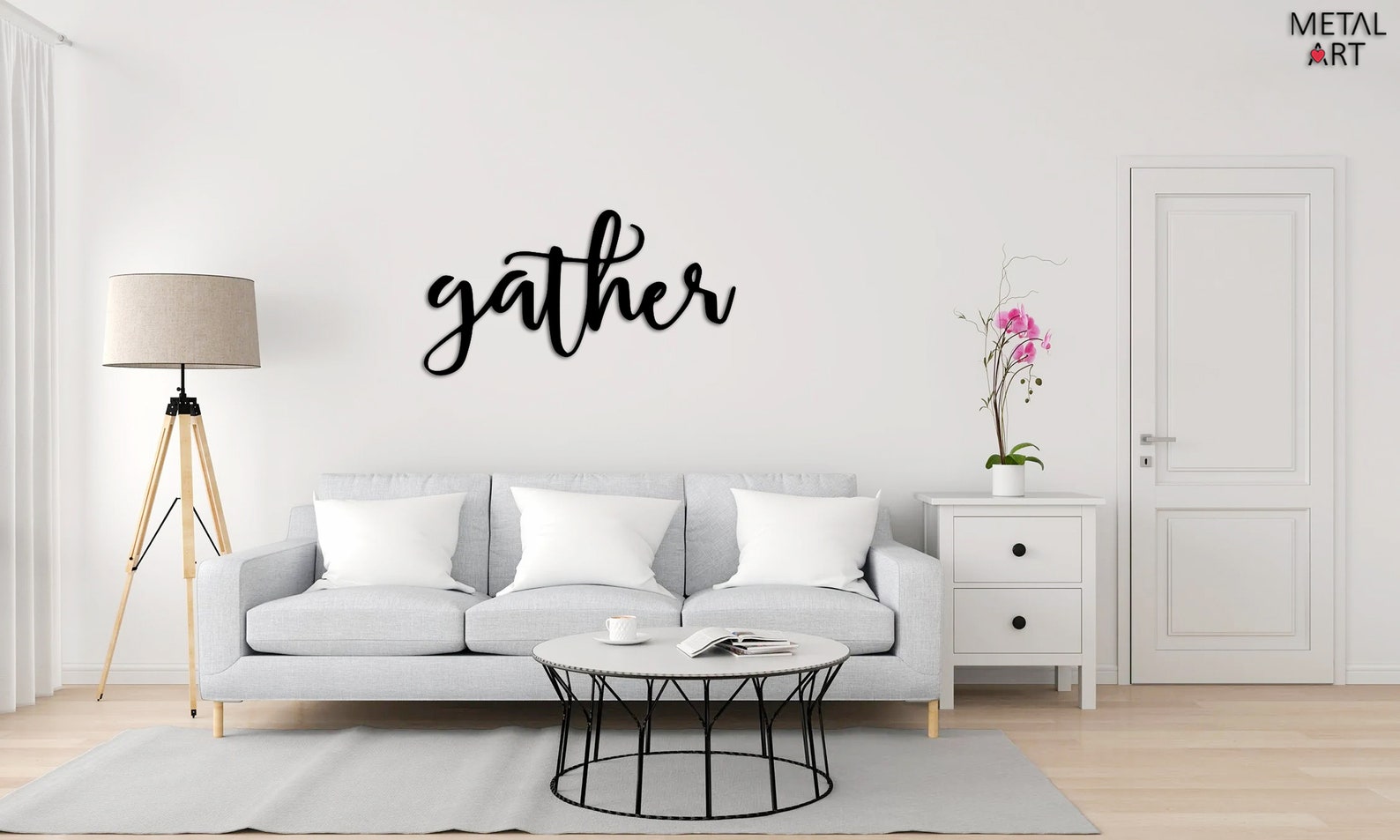 Gather Metal Sign Gather Word Cut Out Gather Metal Art - Etsy