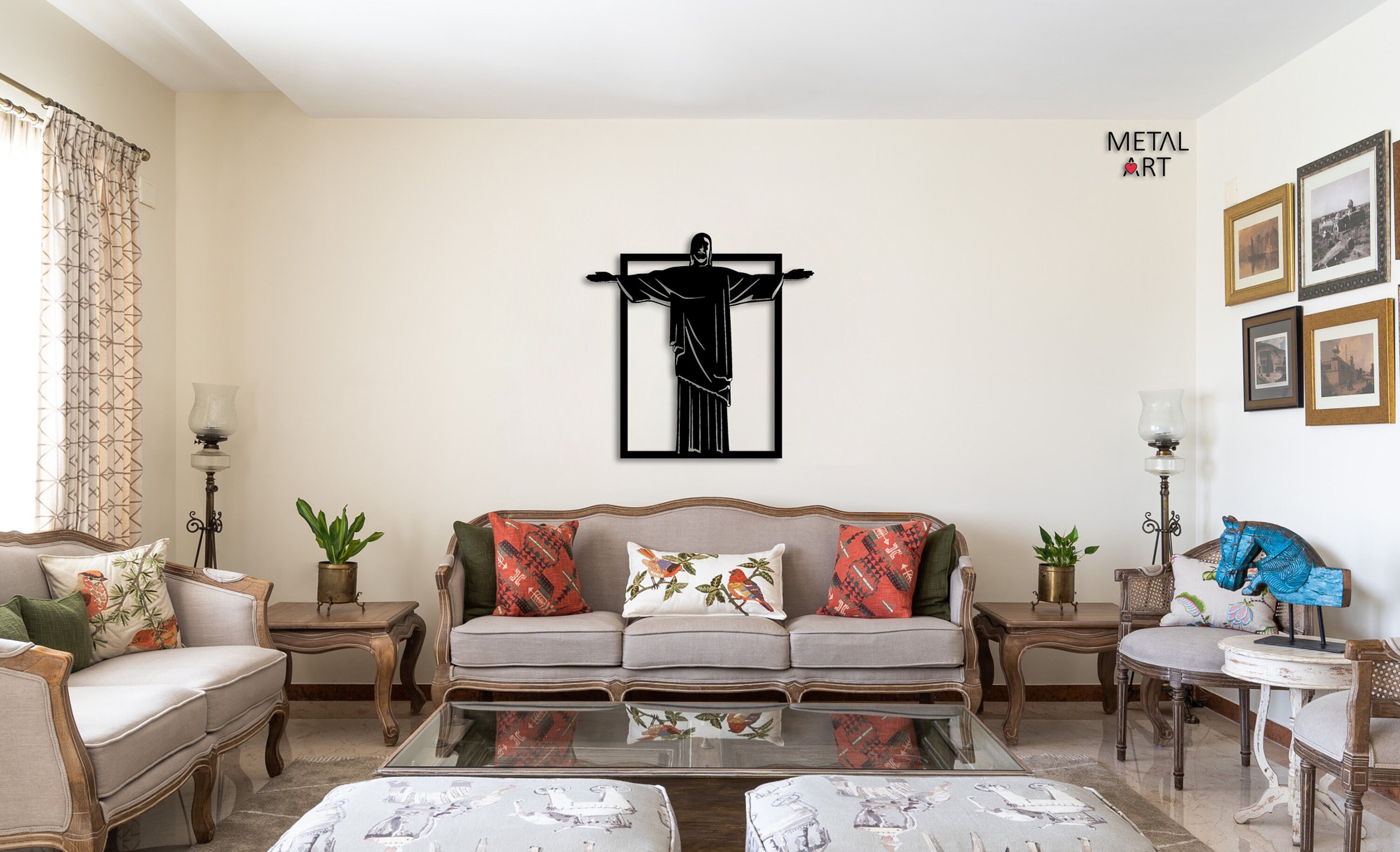 Christ the Redeemer Statues Metal Wall Art, Rio De Janeiro Jesus Christ ...