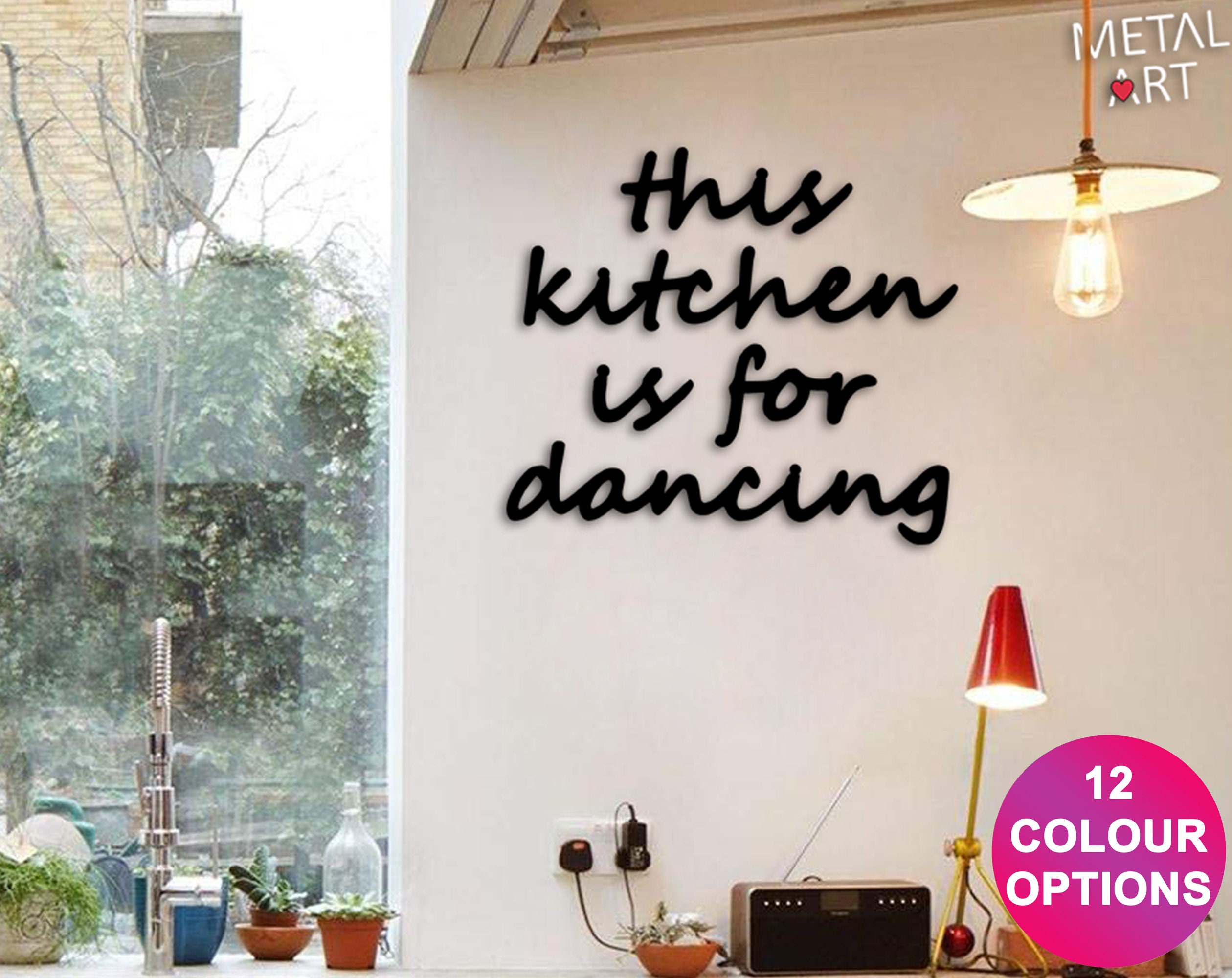 This Kitchen is for Dancing Sign Metal Wall Art Metal Wall - Etsy