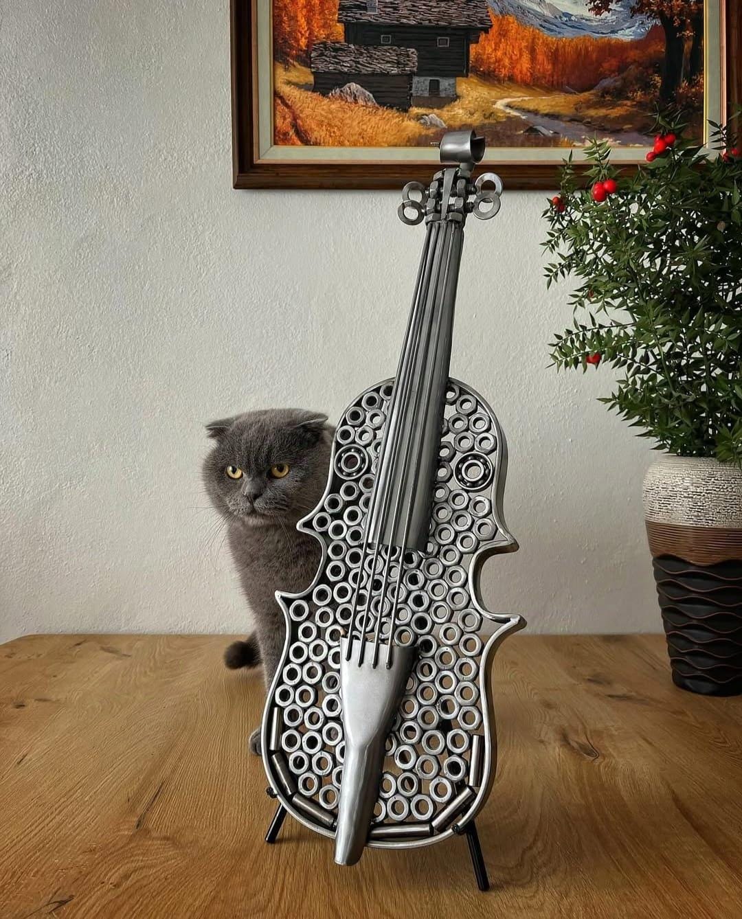 Metal Violin, Handmade Violin, Gift Violin, Handmade Metal Violin ...