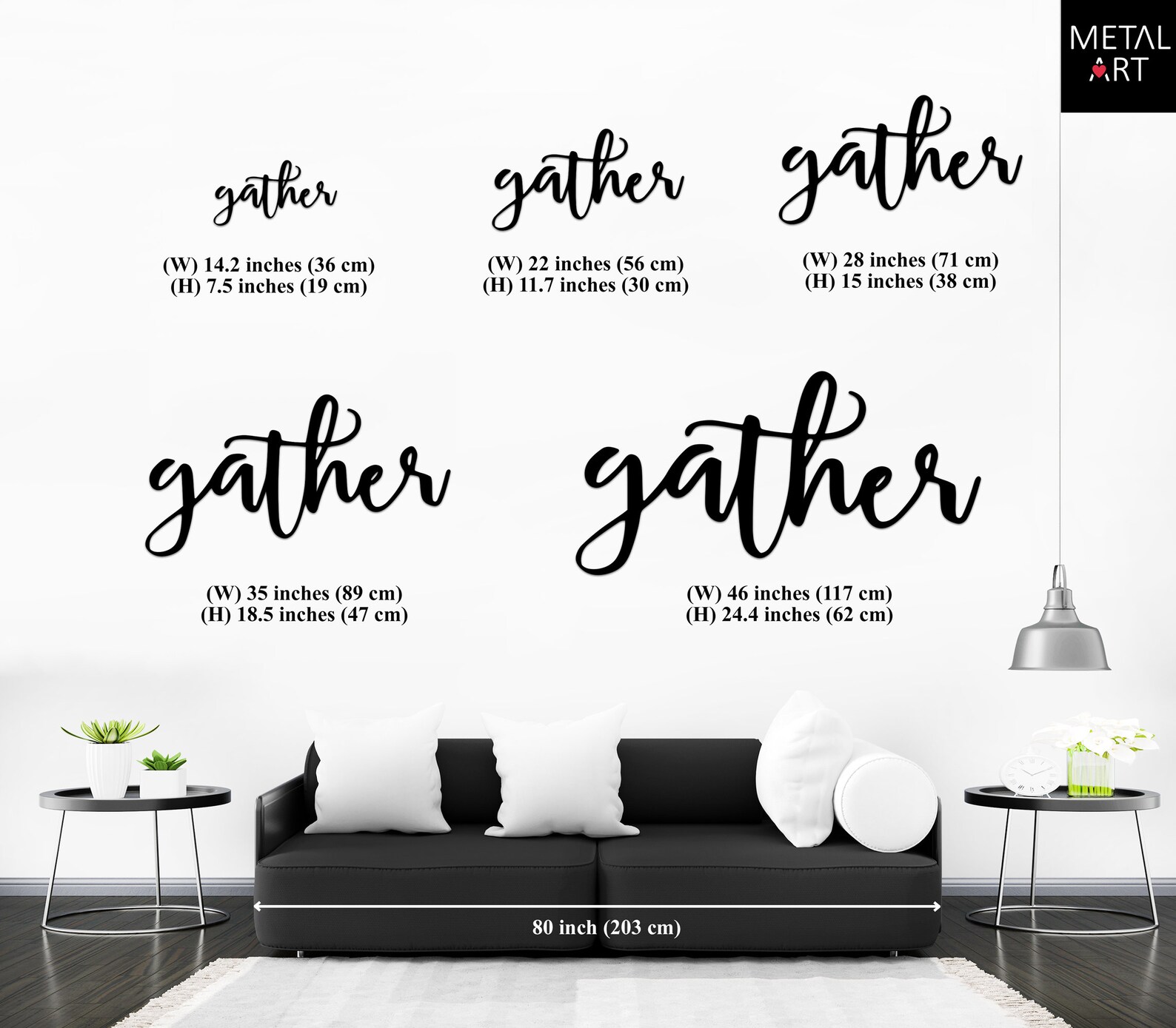 Gather Metal Sign Gather Word Cut Out Gather Metal Art - Etsy
