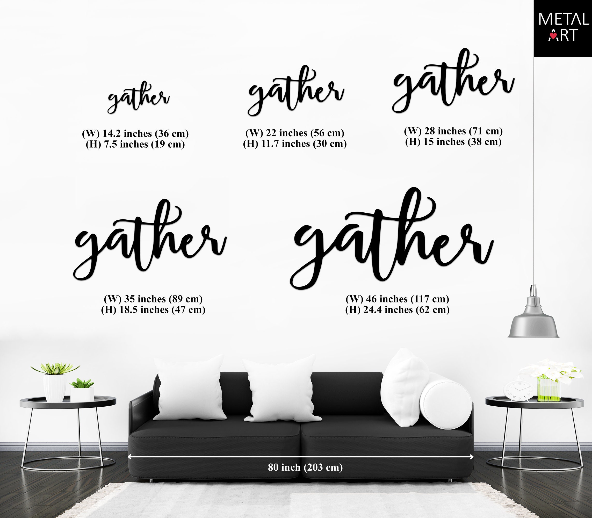 Gather Metal Sign Gather Word Cut Out Gather Metal Art - Etsy