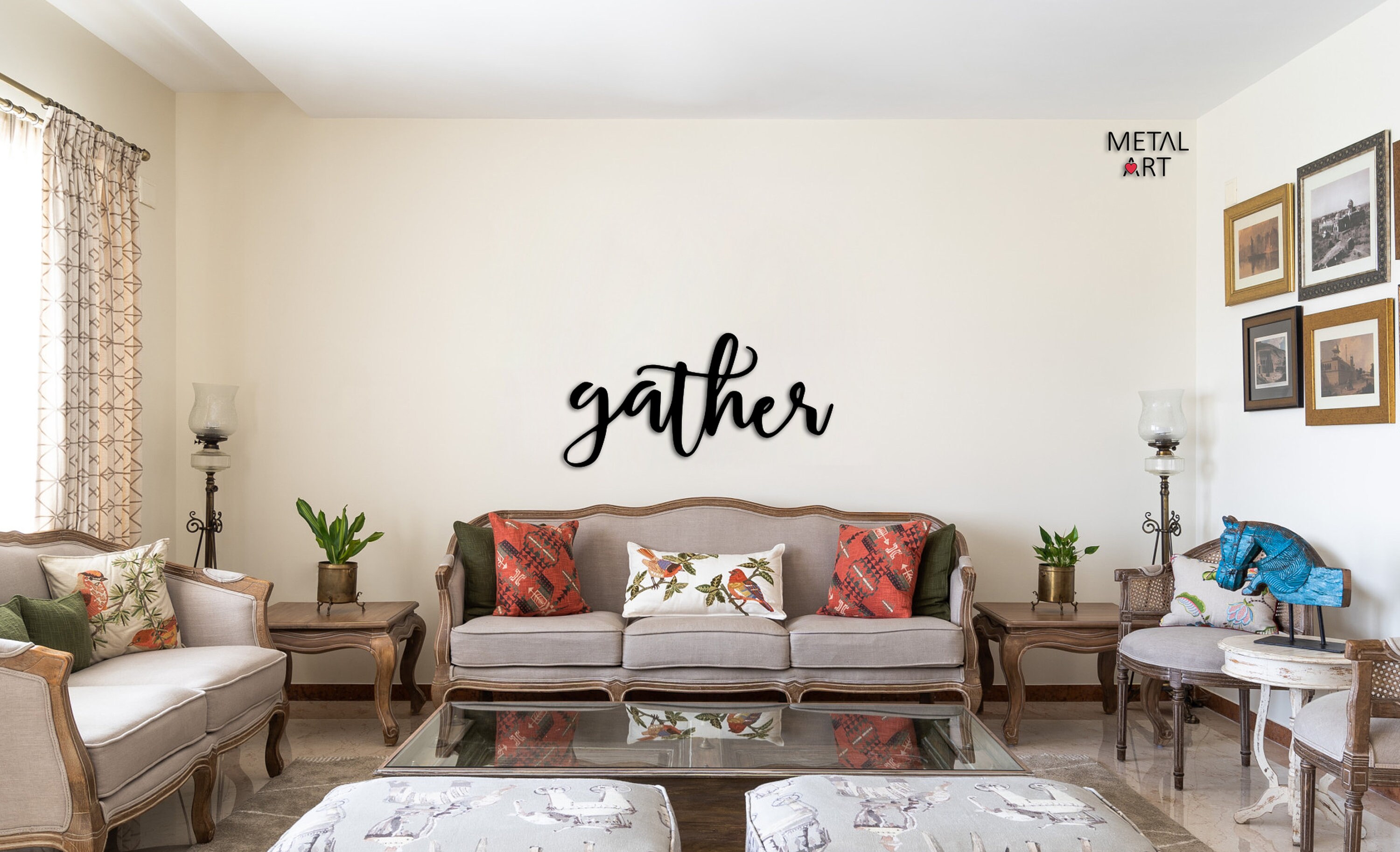 Gather Metal Sign Gather Word Cut Out Gather Metal Art - Etsy