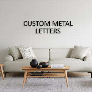 Custom Metal Letters, Custom Metal Words, Wall Metal Quotes, Large ...