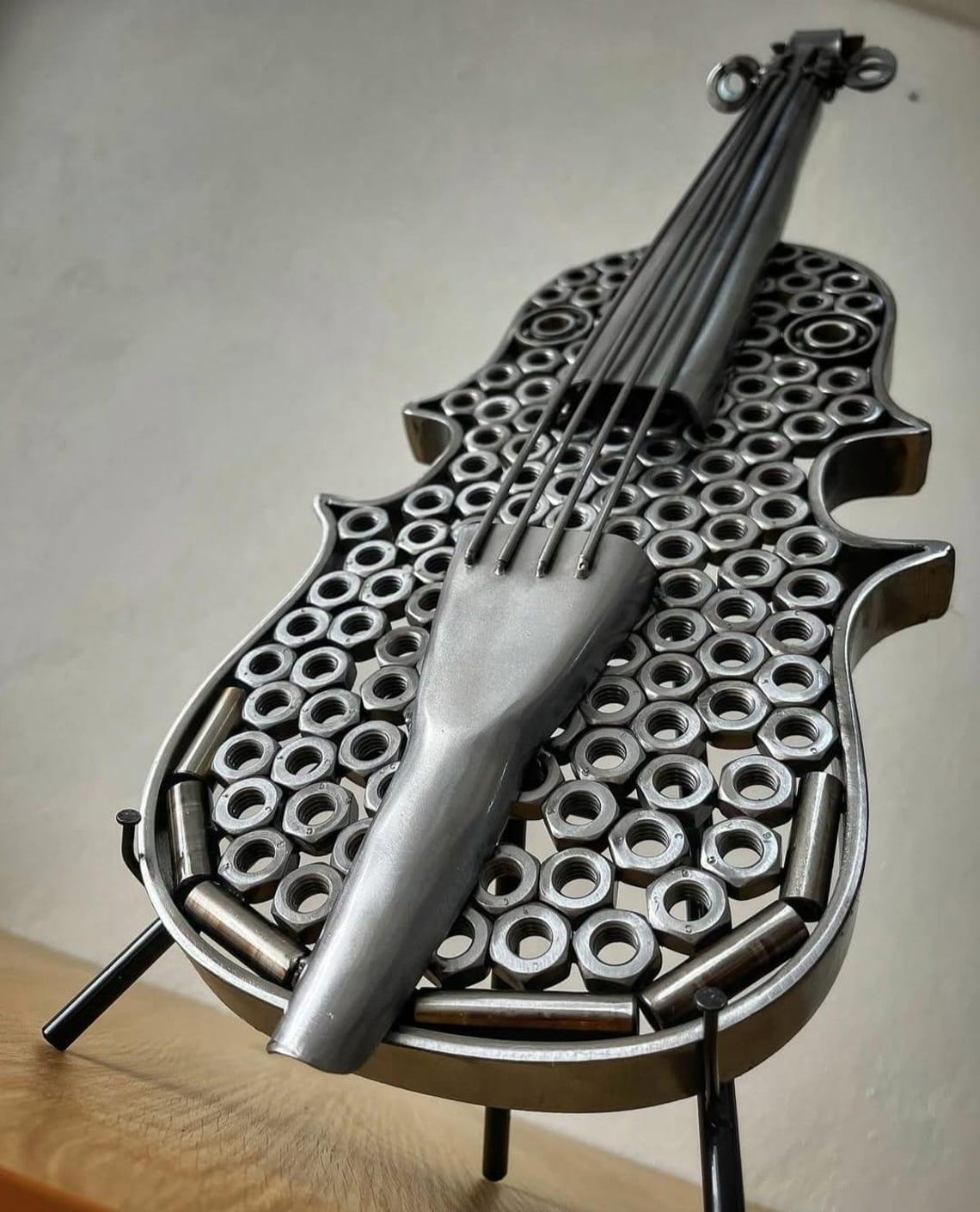 Metal Violin, Handmade Violin, Gift Violin, Handmade Metal Violin ...