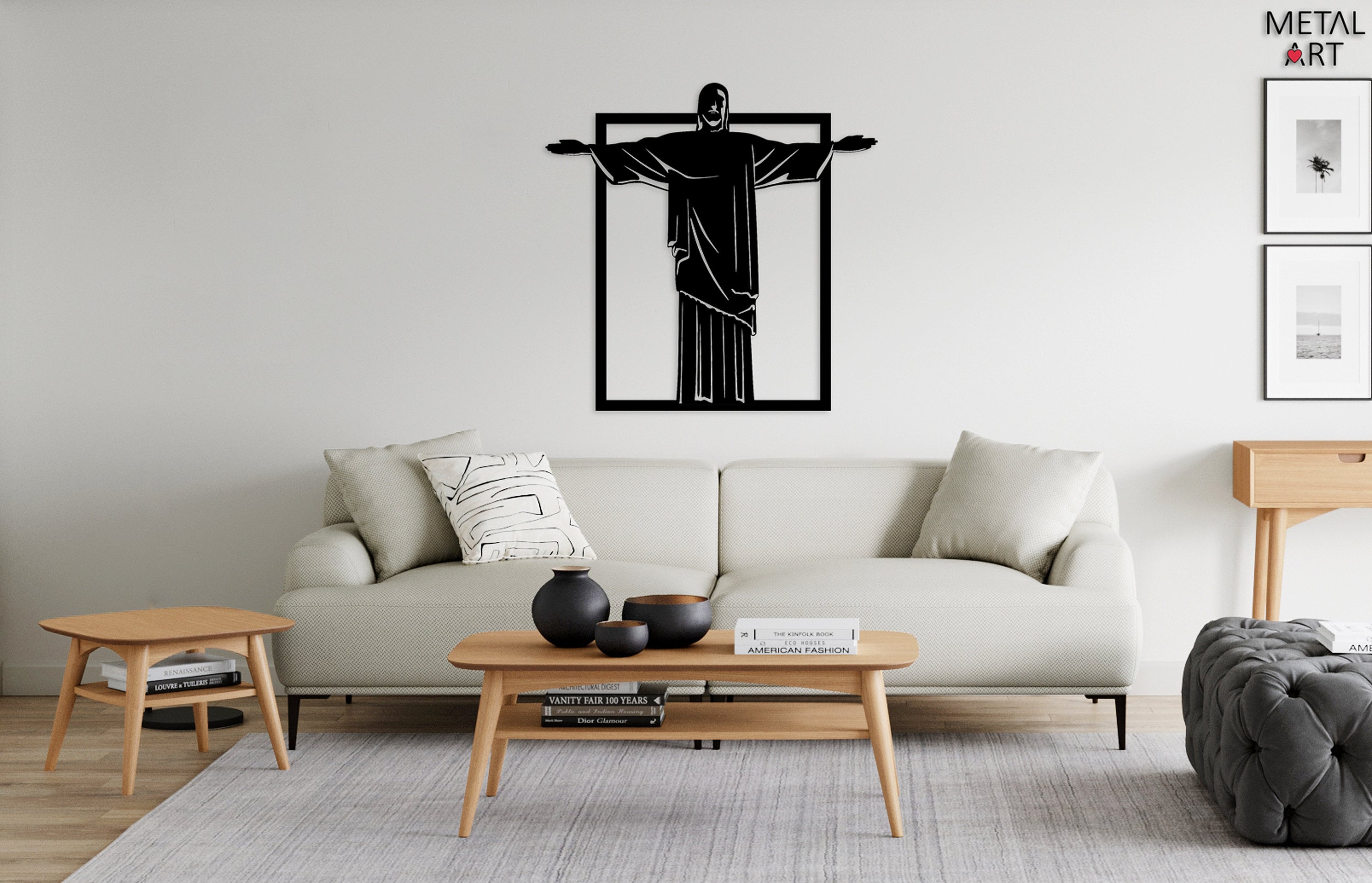 Christ the Redeemer Statues Metal Wall Art, Rio De Janeiro Jesus Christ ...