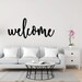 Metal Welcome Sign Modern Welcome Sign Metal Wall Decor - Etsy