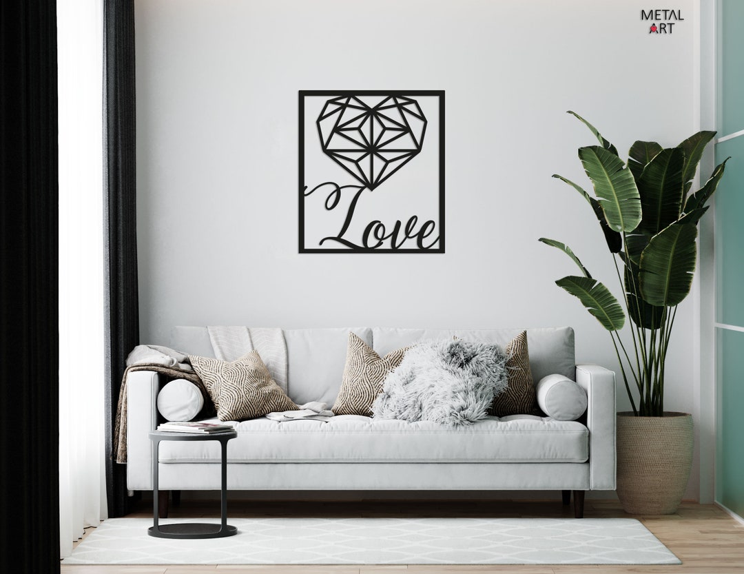 Love Metal Wall Art,heart Metal Wall Art,home Metal Wall Art,valentine's Day Metal Wall Art,love ...