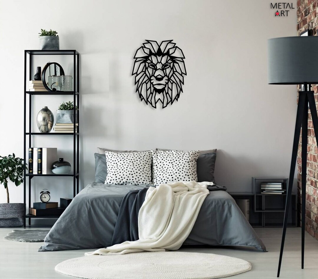 Lion Metal Wall Art, Animal Wall Art, Metal Wall Hangings, Metal Wall ...
