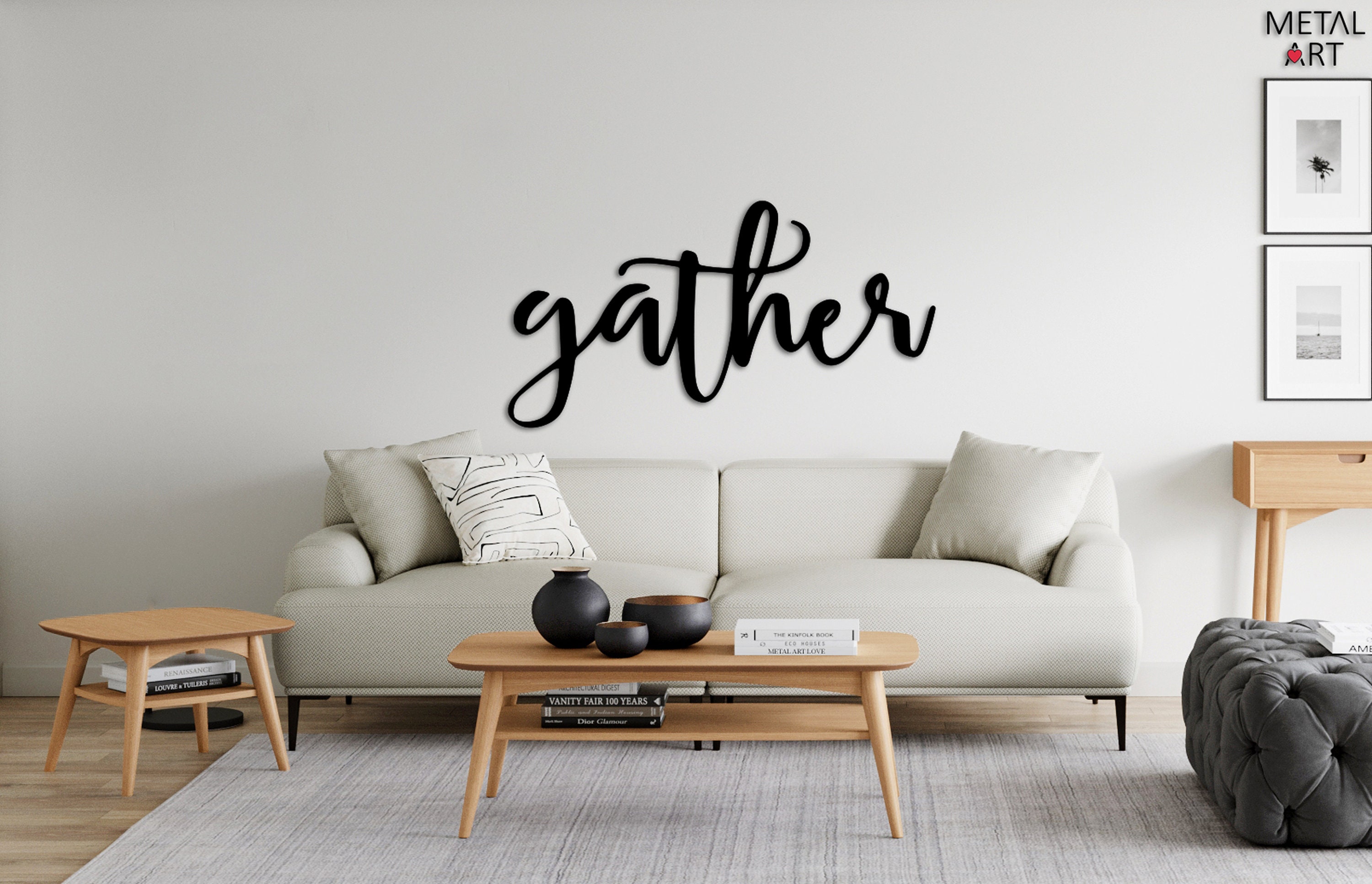 Gather Metal Sign Gather Word Cut Out Gather Metal Art - Etsy