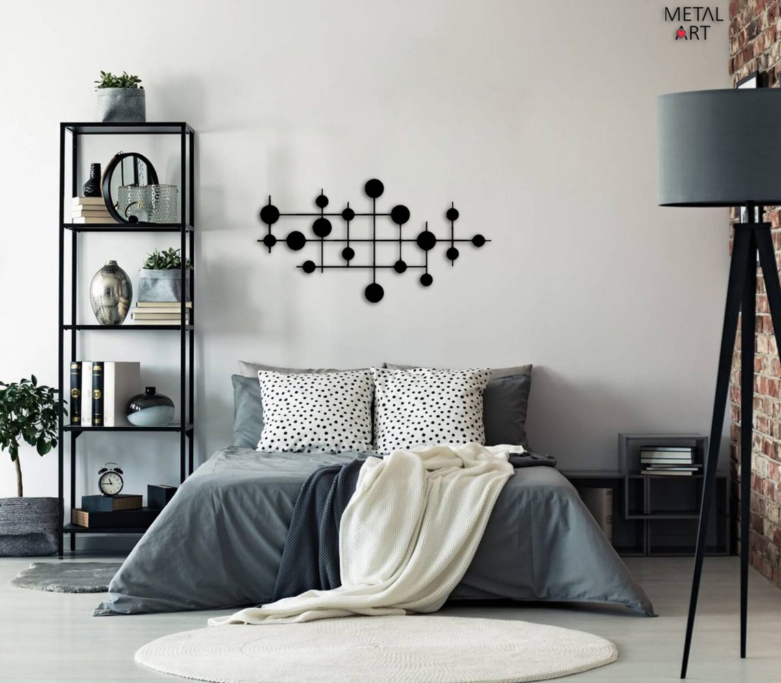 Circles Wall Decor Overlapping Circles Grid Metal Circles - Etsy