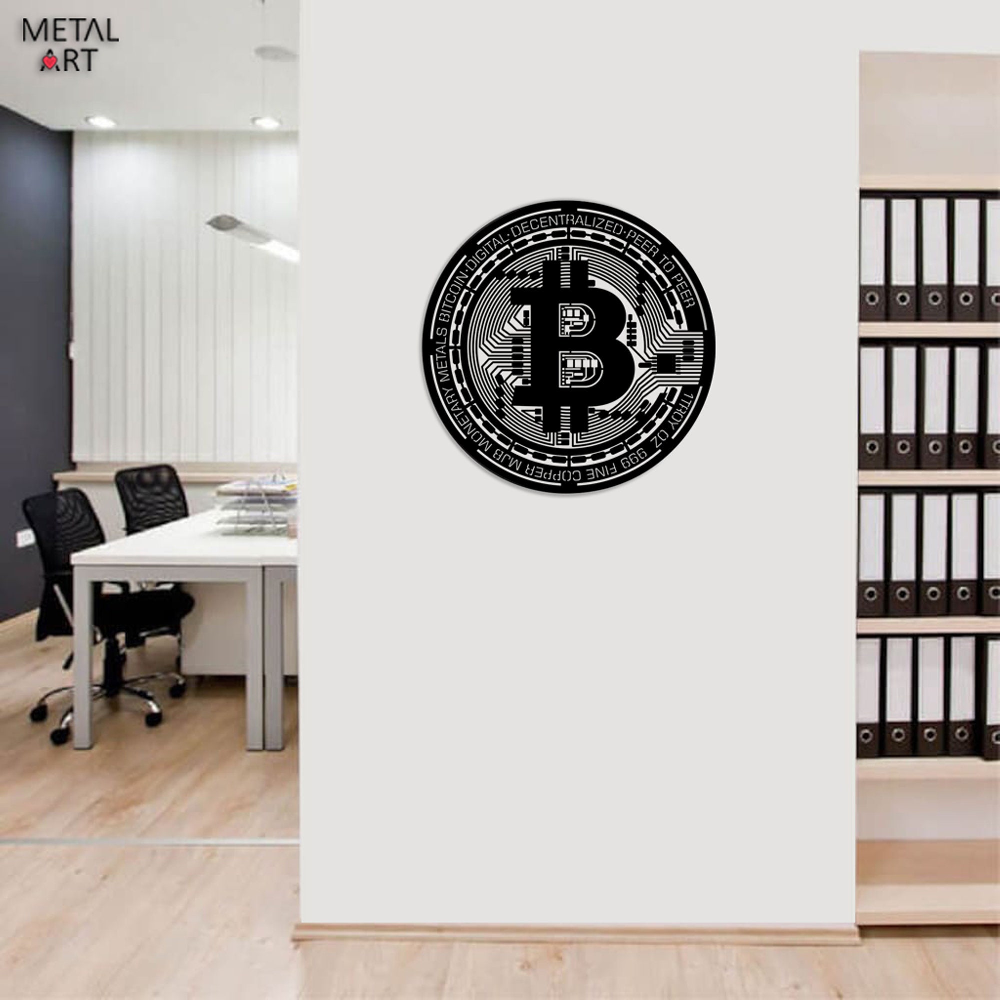 Bitcoin Symbol Metal Wall Art Cryptocurrency Metal Wall Art - Etsy