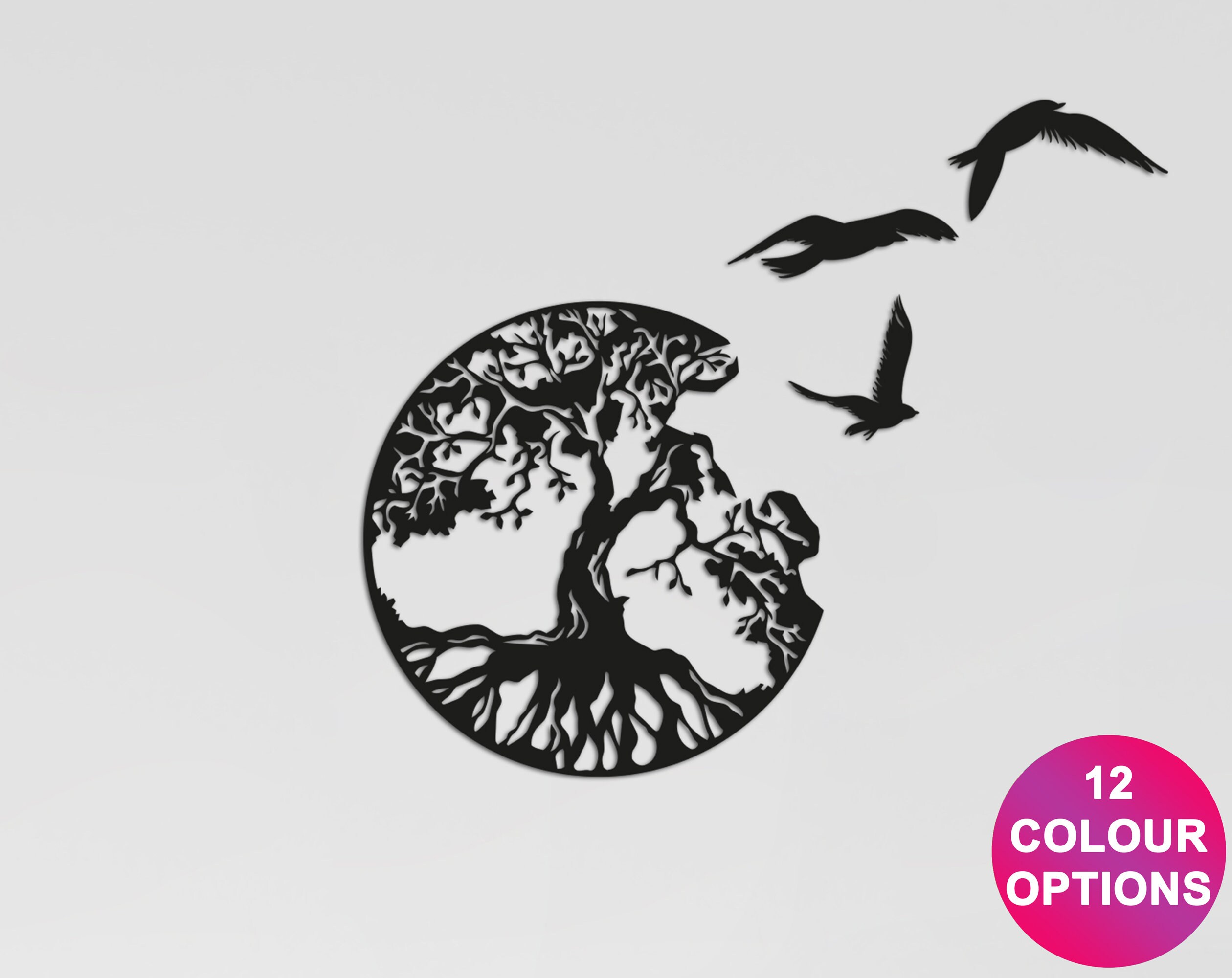 Tree of Life Metal Wall Art, Metal Wall Hanging, Tree of Life Sign With ...