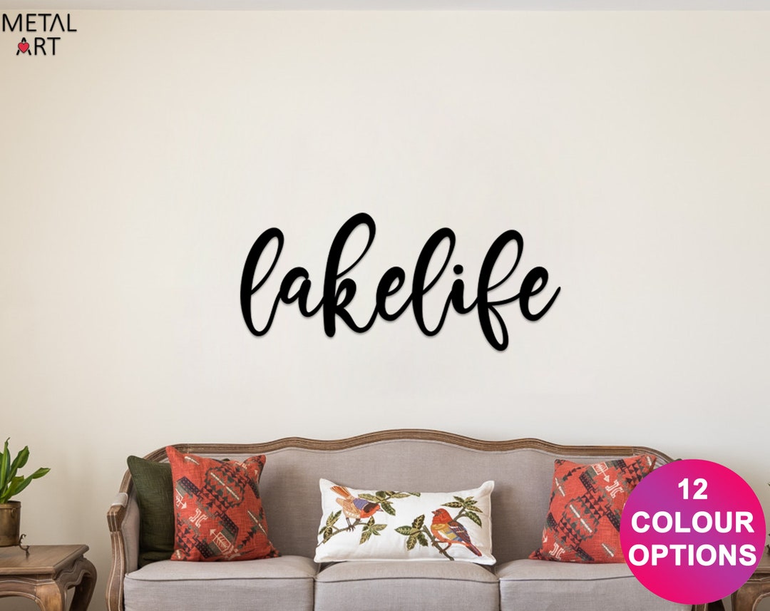 Lake Life Metal Sign, Lakehouse Sign, Lakehouse Decor, Lake House, Lake ...