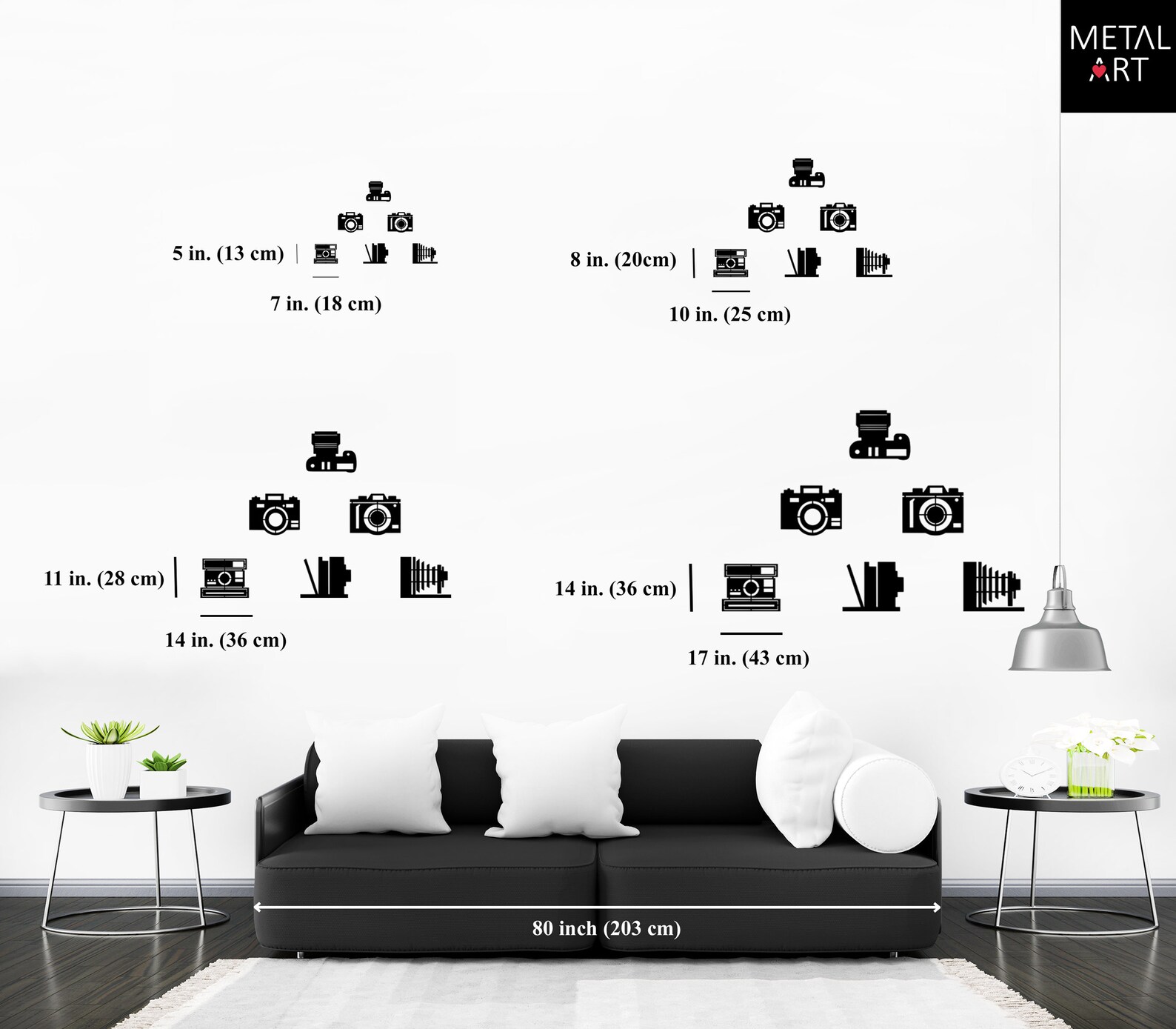 Camera Metal Wall Art Photograph Studio XL Decor Vintage - Etsy