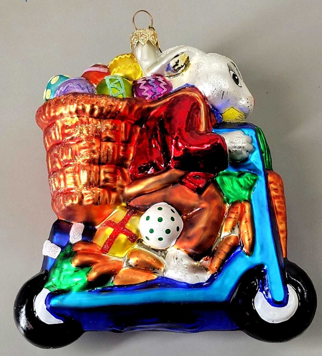 Christopher Radko Bunny Eggspress Easter Christmas Ornament 6, Rare ...