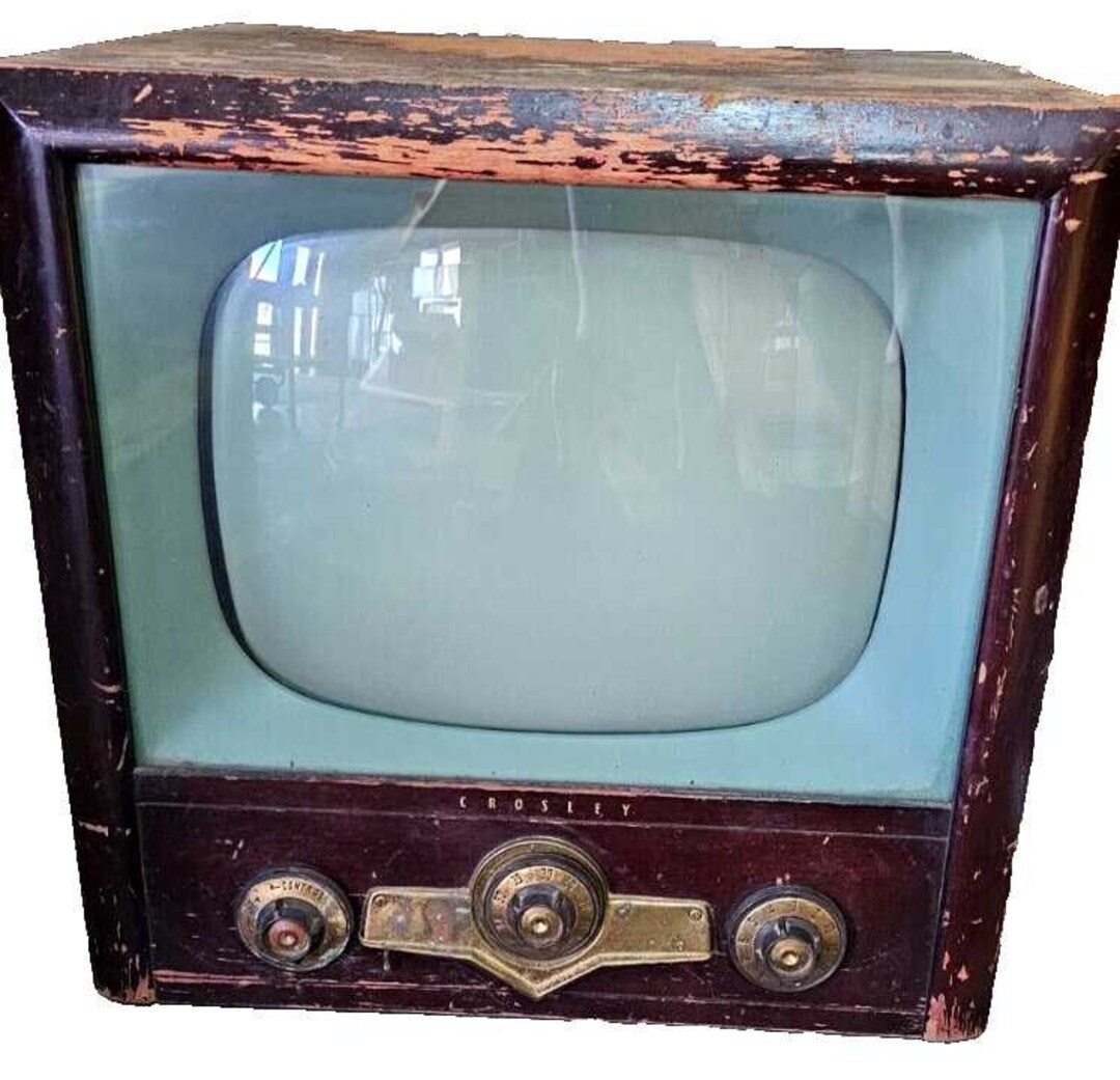 Vintage ANTIQUE 17 TV Wood, Early 20th Century 17 Crosley F-17tolu Tv ...