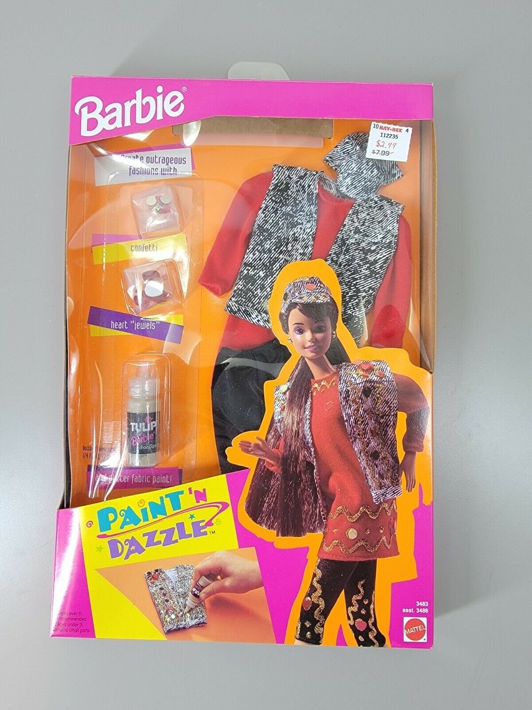 Barbie Paint and Dazzle Fashions, Mattel 3483, 1993 NRFB - Etsy