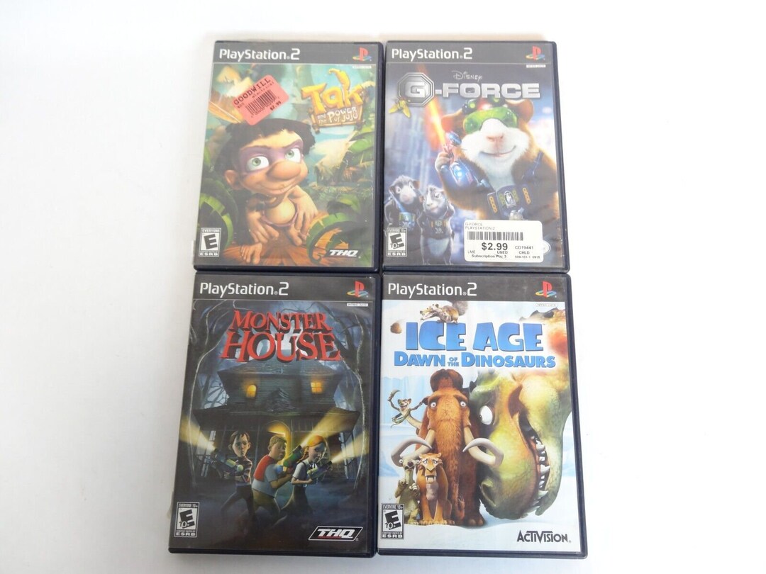 Playstation 2 PS2 Kids Lot Monster House G-firce Tak Power of - Etsy