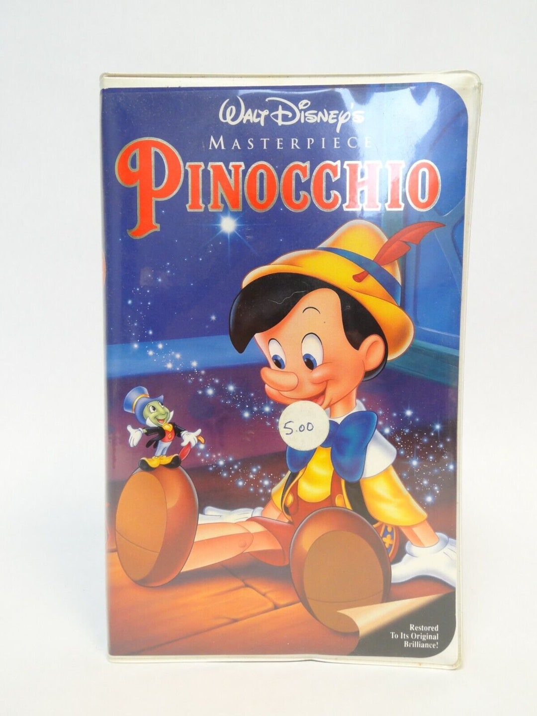Pinocchio VHS, 1993 Walt Disney's Masterpiece Collection - Etsy
