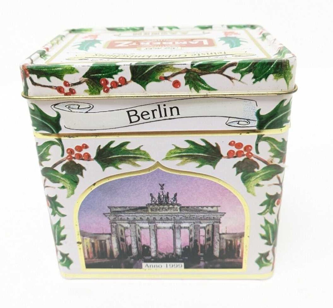 Vintage German Music Box Tin Feinste Gebackmischung Seit 1688 Lambertz ...