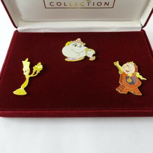 WDCC Beauty & the Beast 3-pin Limited Edition Set W/ Case - Etsy