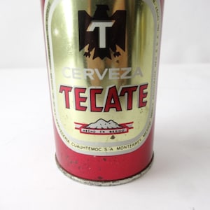 Cerveza Tecate Mexican Vintage Antique Retro Beer Can Pull Tab - Etsy
