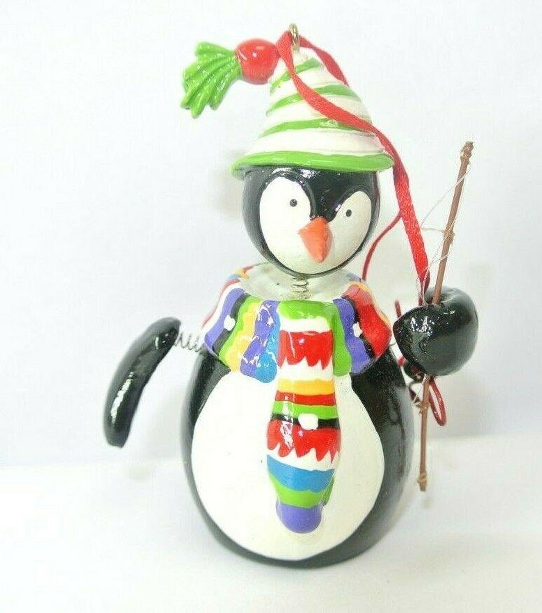 Cute Penguin Spring-bobblehead Ringing Bell Christmas Tree Ornament - Etsy