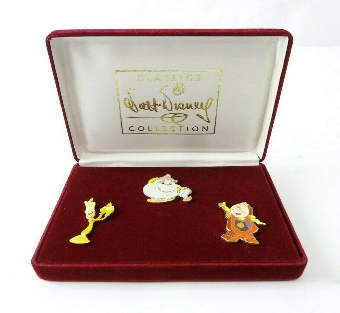 WDCC Beauty & the Beast 3-pin Limited Edition Set W/ Case - Etsy