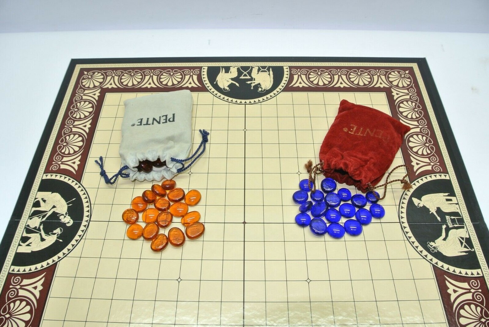 Complete Vintage 1982 Pente Boxed Board Game W/ Blue & Amber - Etsy