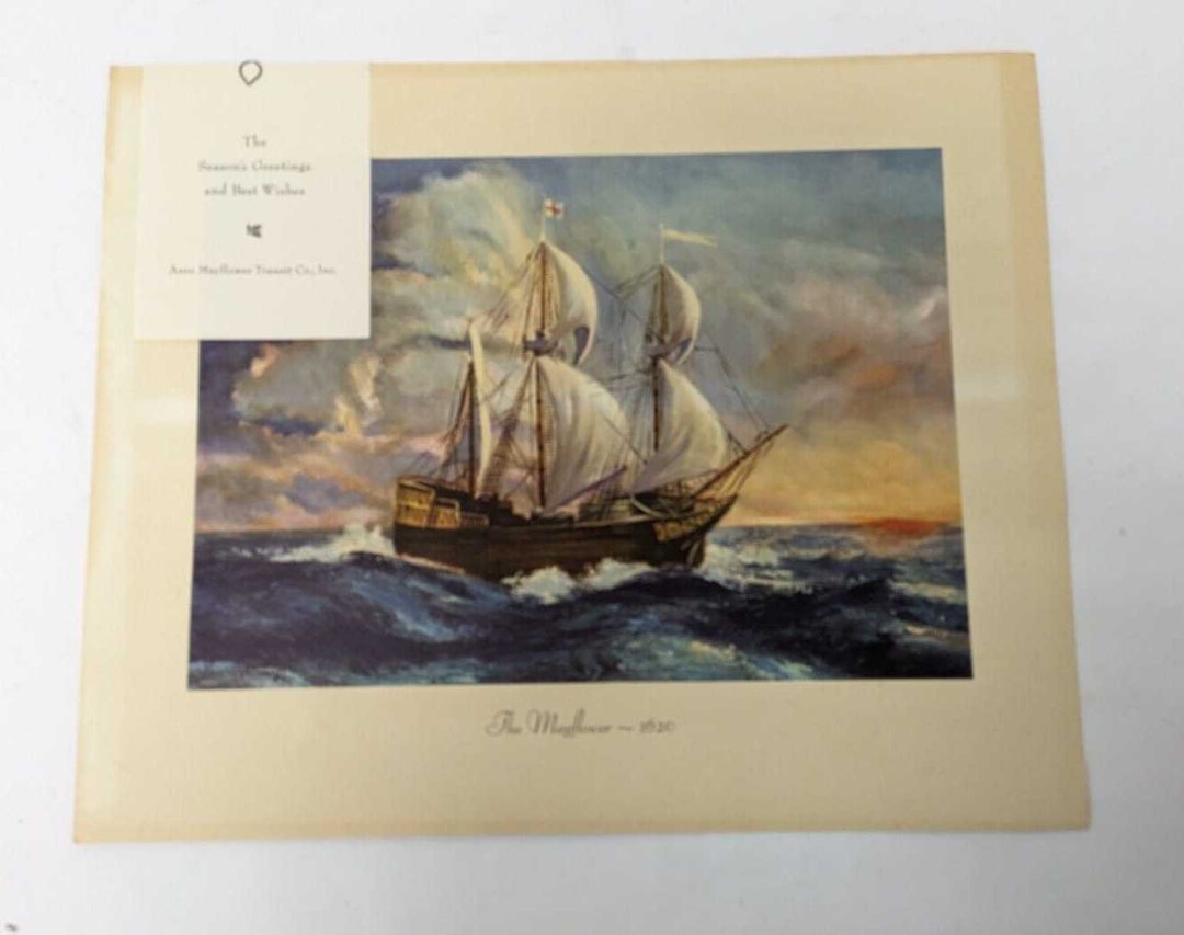 Mayflower Transit Co. 1620 Vintage Print - Etsy