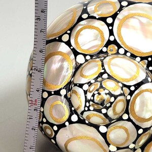 Ateliers De France Conch Shell, Hand Painted in Paris, 1985 24K Gold ...
