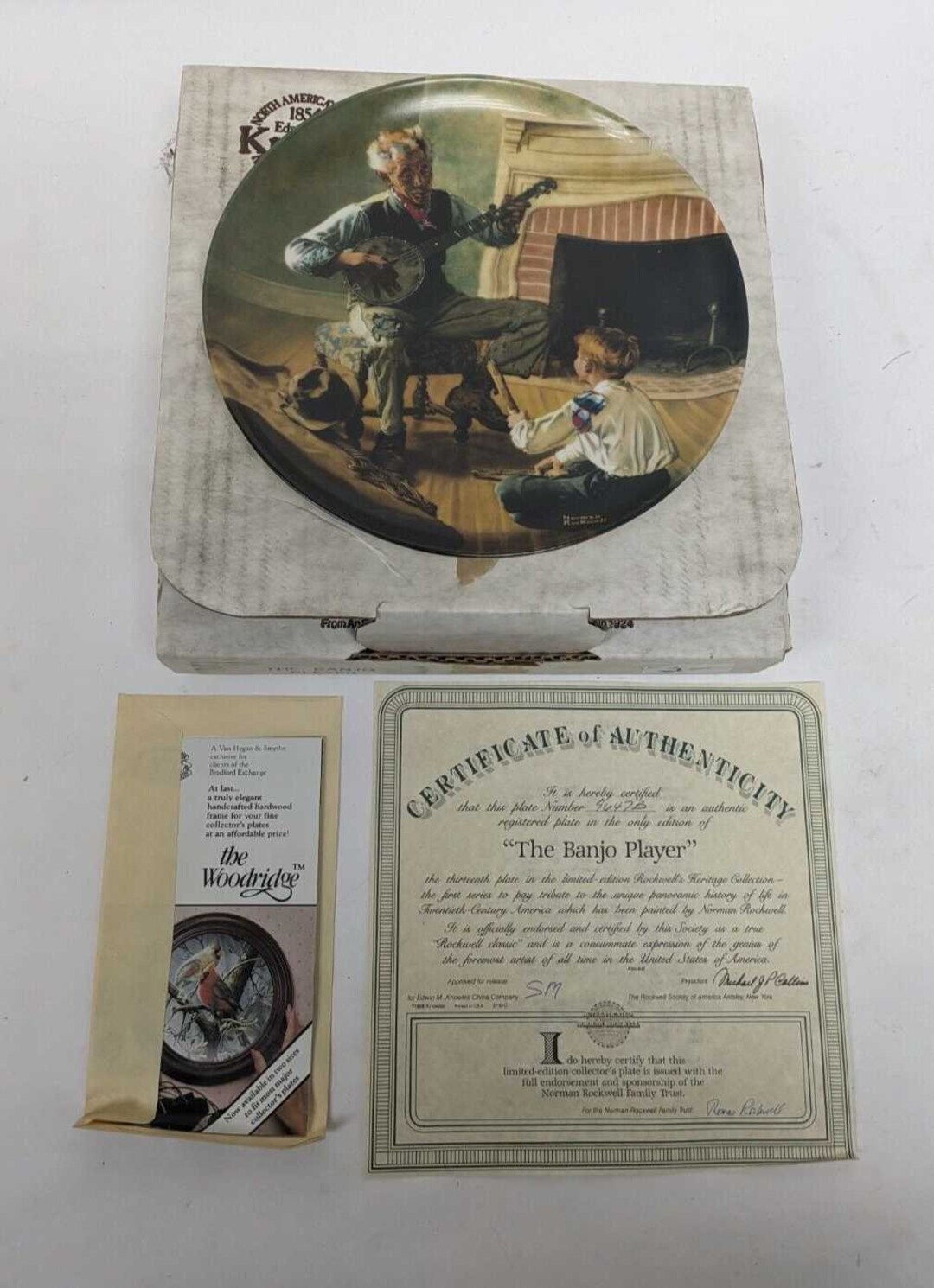 Vintage 1989 Knowles the Banjo Player Collector Plate Norman Rockwell W ...