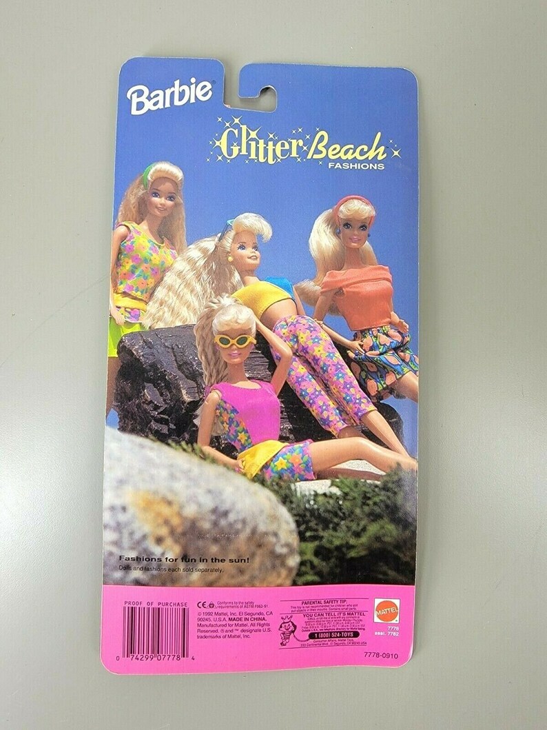 Mattel Barbie Glitter Beach Fashions Vintage Rare HTF 7778 | Etsy