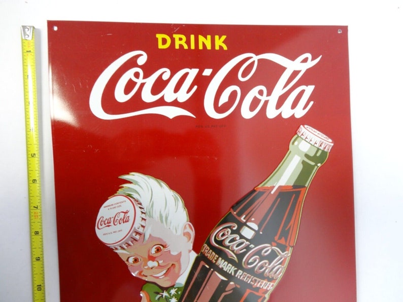 Classic Coca Cola Work Refreshed Coke Sprite Boy Tin Sign - Etsy
